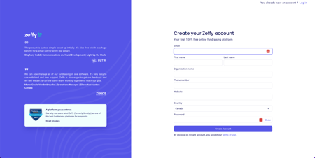 How to get started on Zeffy