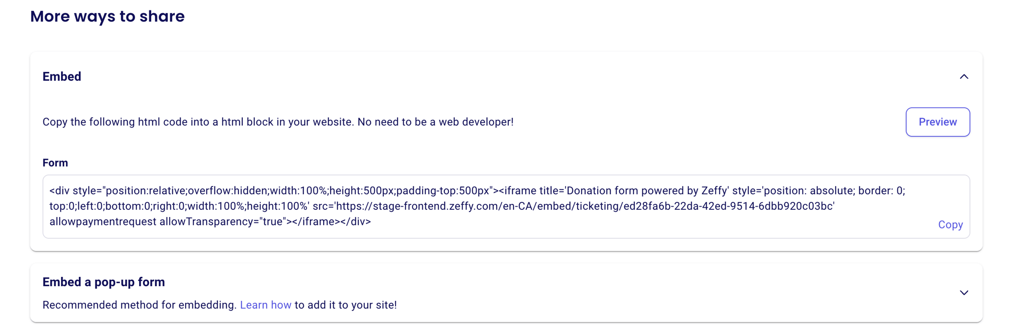 How do I embed my form on my website?
