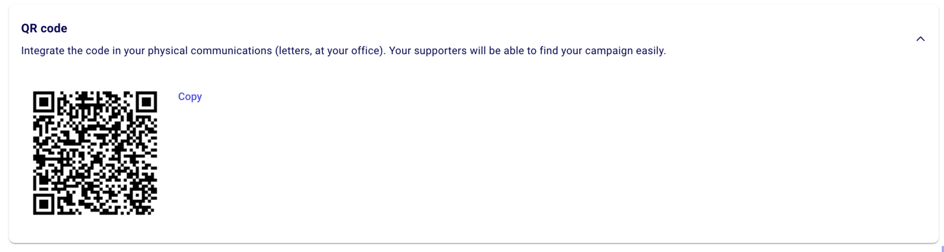 Share a form with a QR code