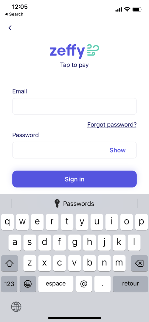 App : Setting up Zeffy Tap to Pay