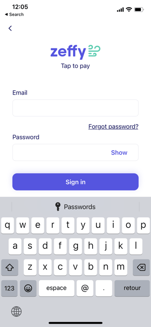App : Setting up Zeffy Tap to Pay