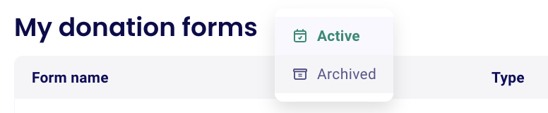 How can I close or archive my donation campaign?