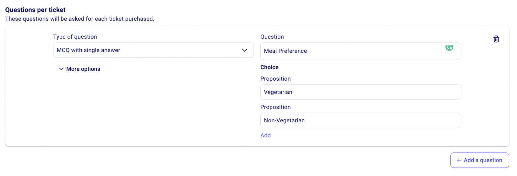 Set up and customize a raffle form