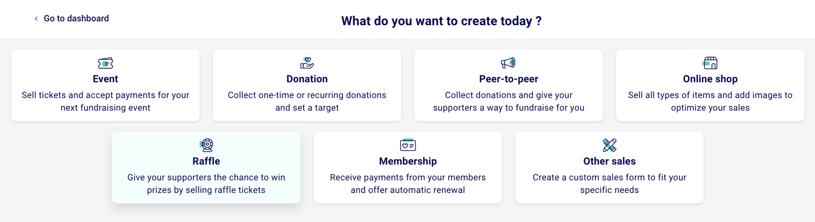 Set up and customize a raffle form