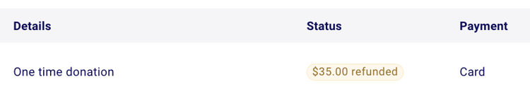 Understanding transaction statuses in Zeffy