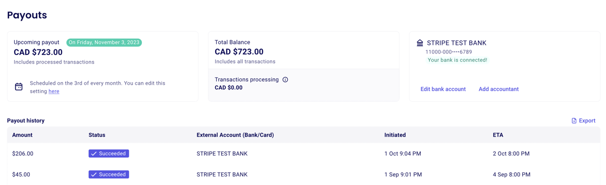 How often / when do I get my payouts?