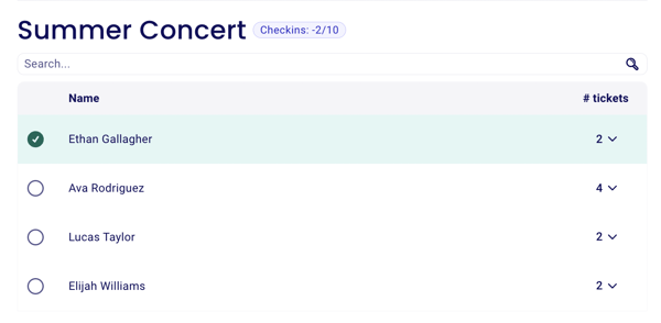 Checking-in guests the day of your event: scan their e-ticket or check ...
