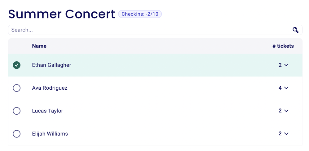 Checking-in guests the day of your event: scan their e-ticket or check ...