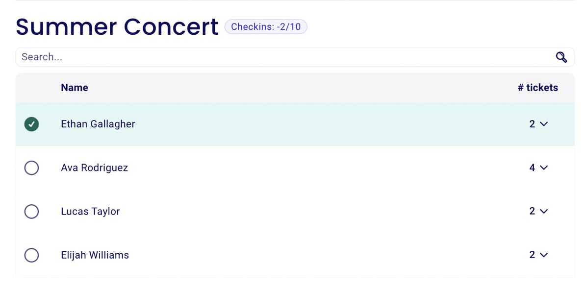 Checking-in guests the day of your event: scan their e-ticket or check ...