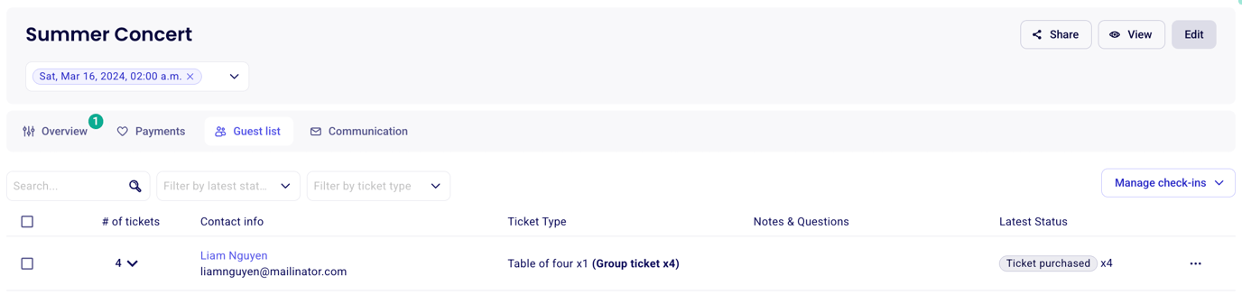 Checking-in guests the day of your event: scan their e-ticket or check ...