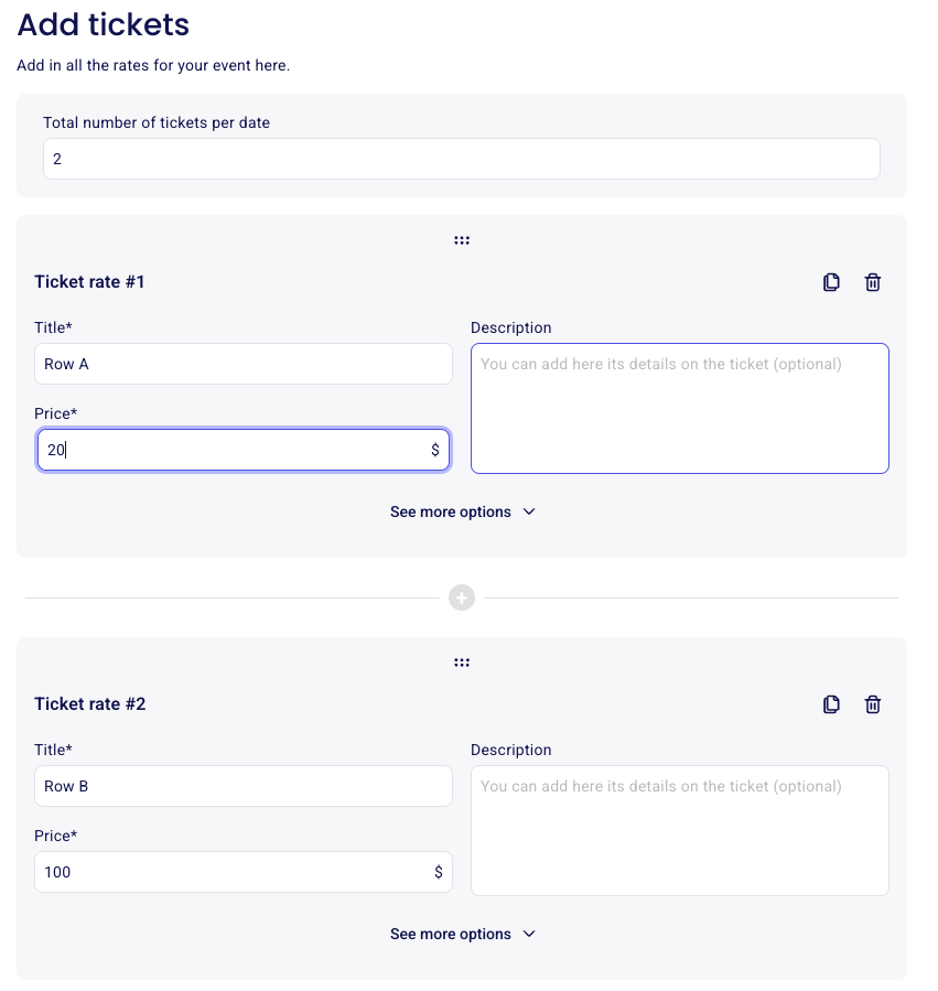 Adding a seating chart to your event