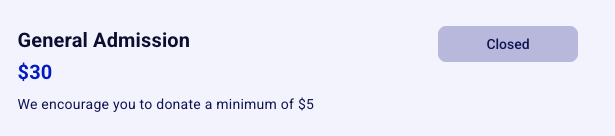 Why a form states it is “closed” and how to reopen sales