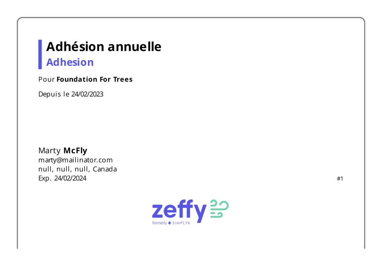 Exemples de Zeffy