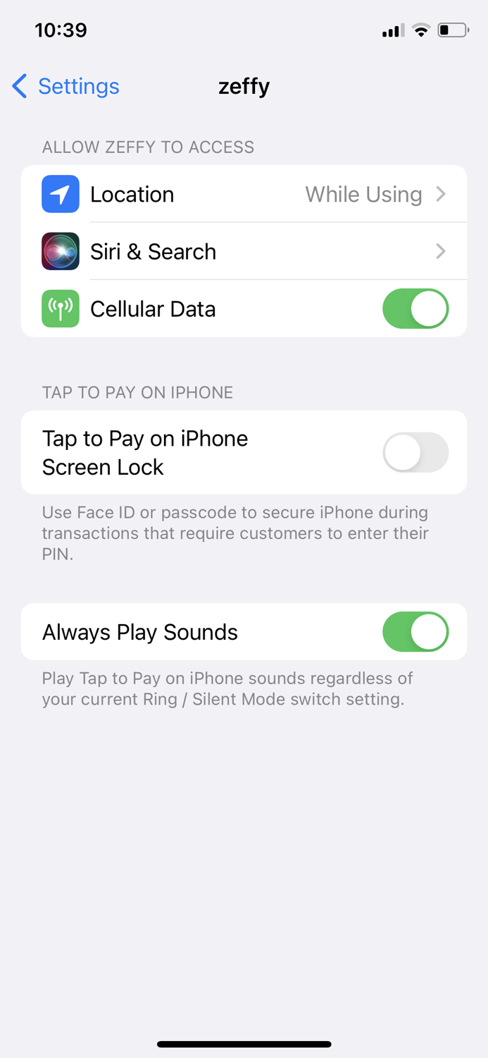 Troubleshooting the Tap to Pay app